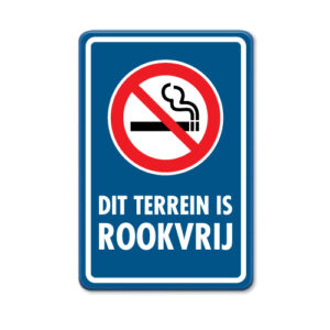 Bord Rookvrije zone - Verboden te roken - 45x30cm - Vanaf € 49 - Super...